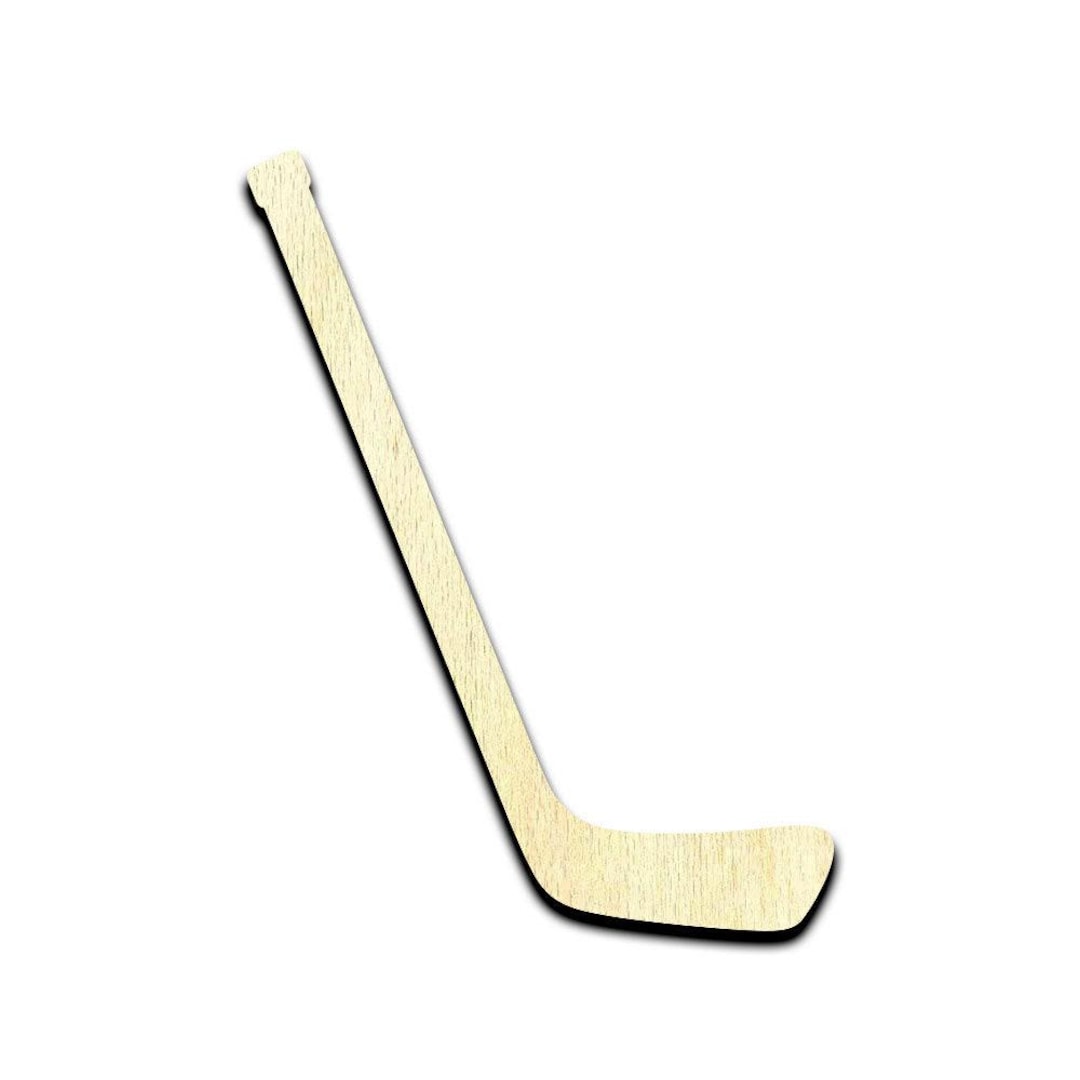 Hockey Stick Laser Cut Out Unfinished Wood Shape Craft - Etsy