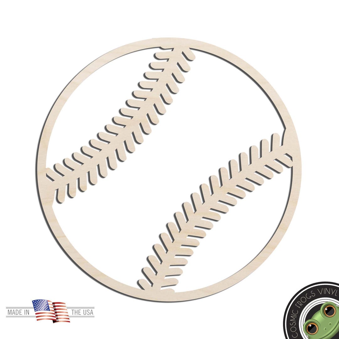 Baseball Laser Cut Out Unfinished Wood Shape Craft Supply - Etsy
