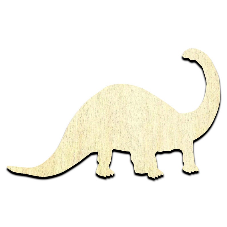 Brontosaurus Dinosaur Laser Cut Out Unfinished Wood Shape - Etsy