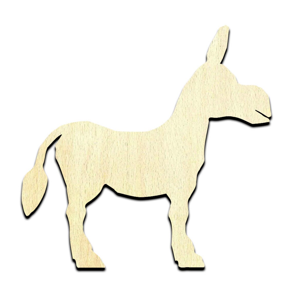 Donkey Laser Cut Out Unfinished Wood Shape Craft Supply | Etsy