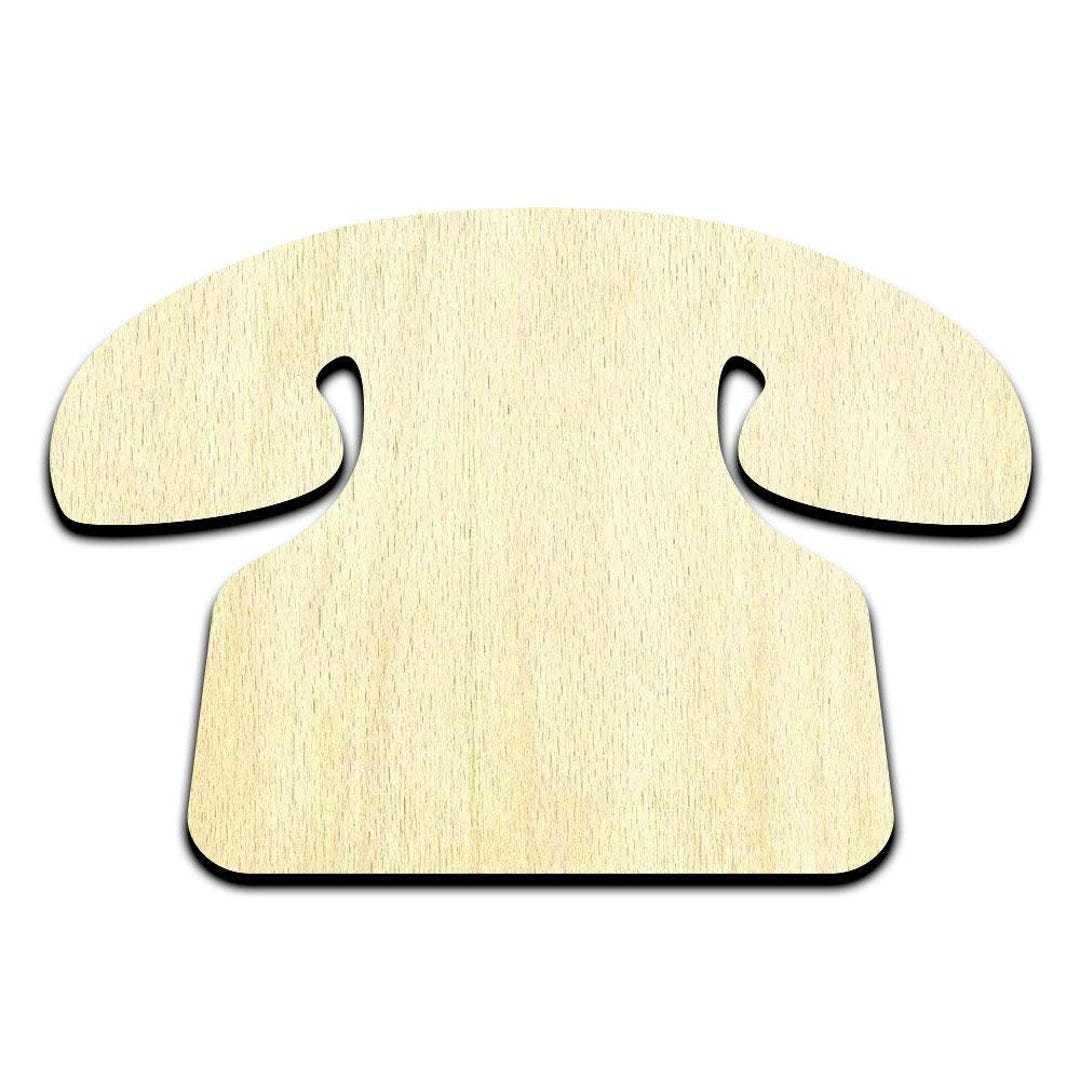 Phone Telephone Laser Cut Out Unfinished Wood Shape Craft Supply - Etsy