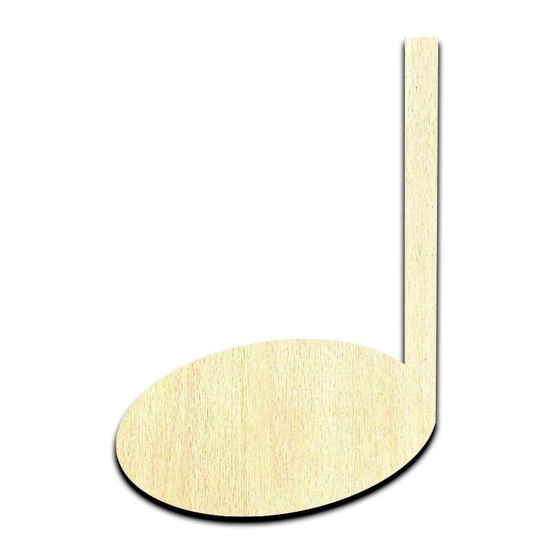 Music Note #2 Cut Out Unfinished Wood Shape Craft Supply - Etsy