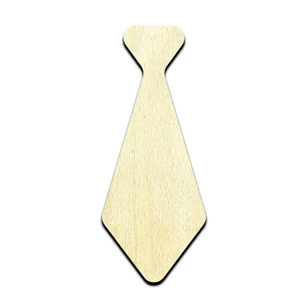 Necktie Laser Cut Out Unfinished Wood Shape Craft Supply - Etsy