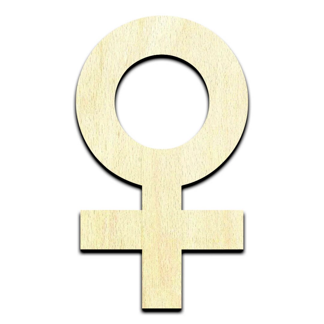 Female Symbol Laser Cut Out Unfinished Wood Shape Craft Supply - Etsy