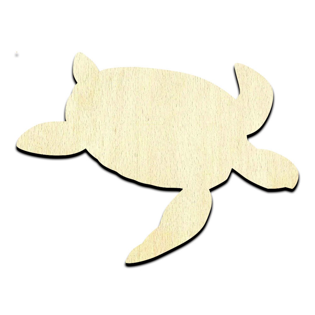 Sea Turtle 1 Laser Cut Out Unfinished Wood Shape Craft Supply - Etsy