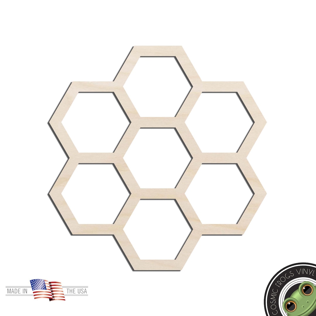 Honey Comb Laser Cut Out Unfinished Wood Shape Craft Supply - Etsy
