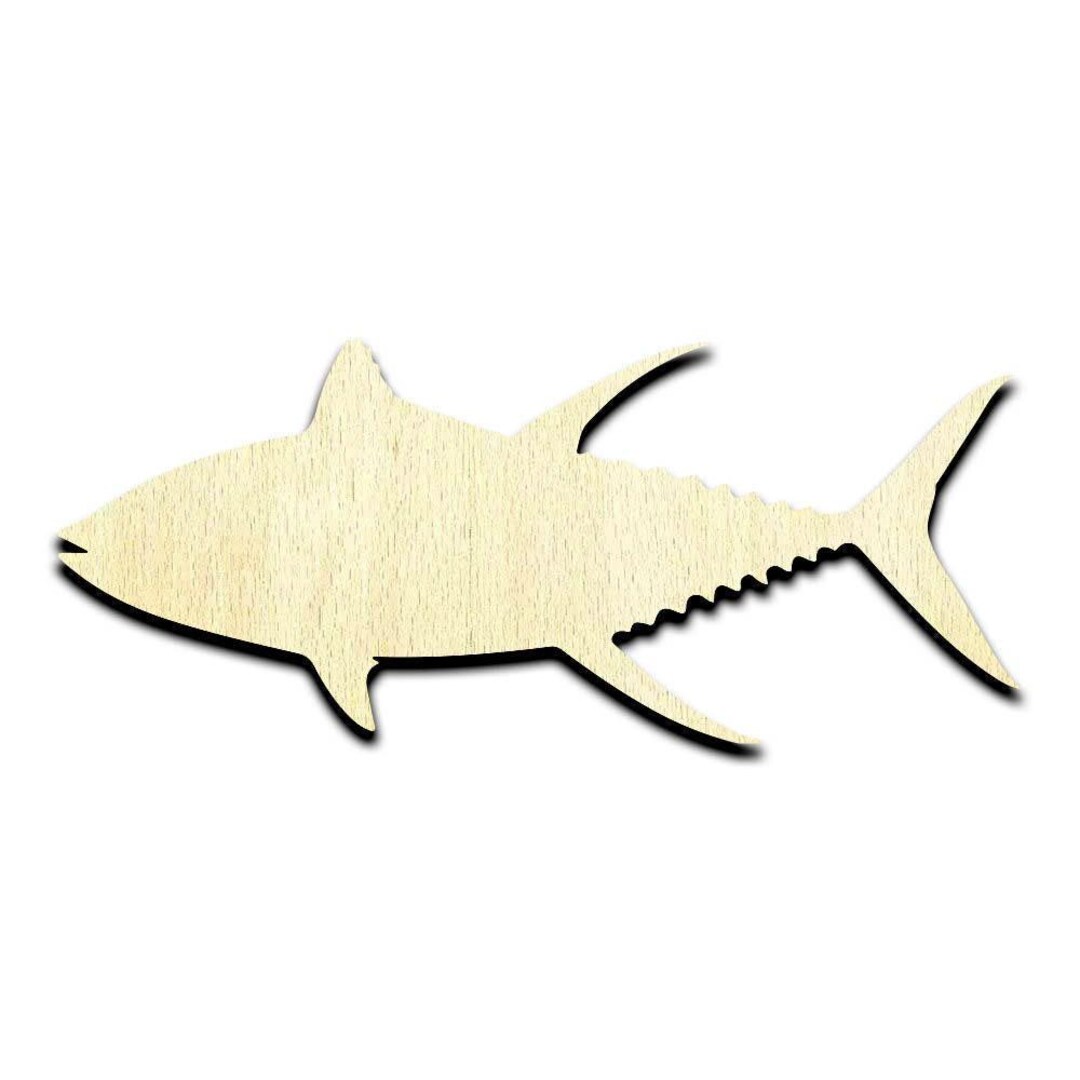 Yellow Fin Tuna Laser Cut Out Unfinished Wood Shape Craft Supply - Etsy