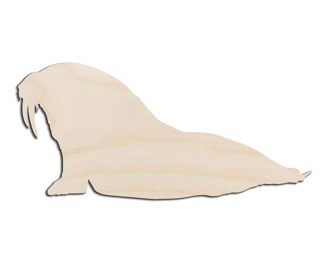 Walrus Laser Cut Out Unfinished Wood Shape Craft Supply ANML63 - Etsy