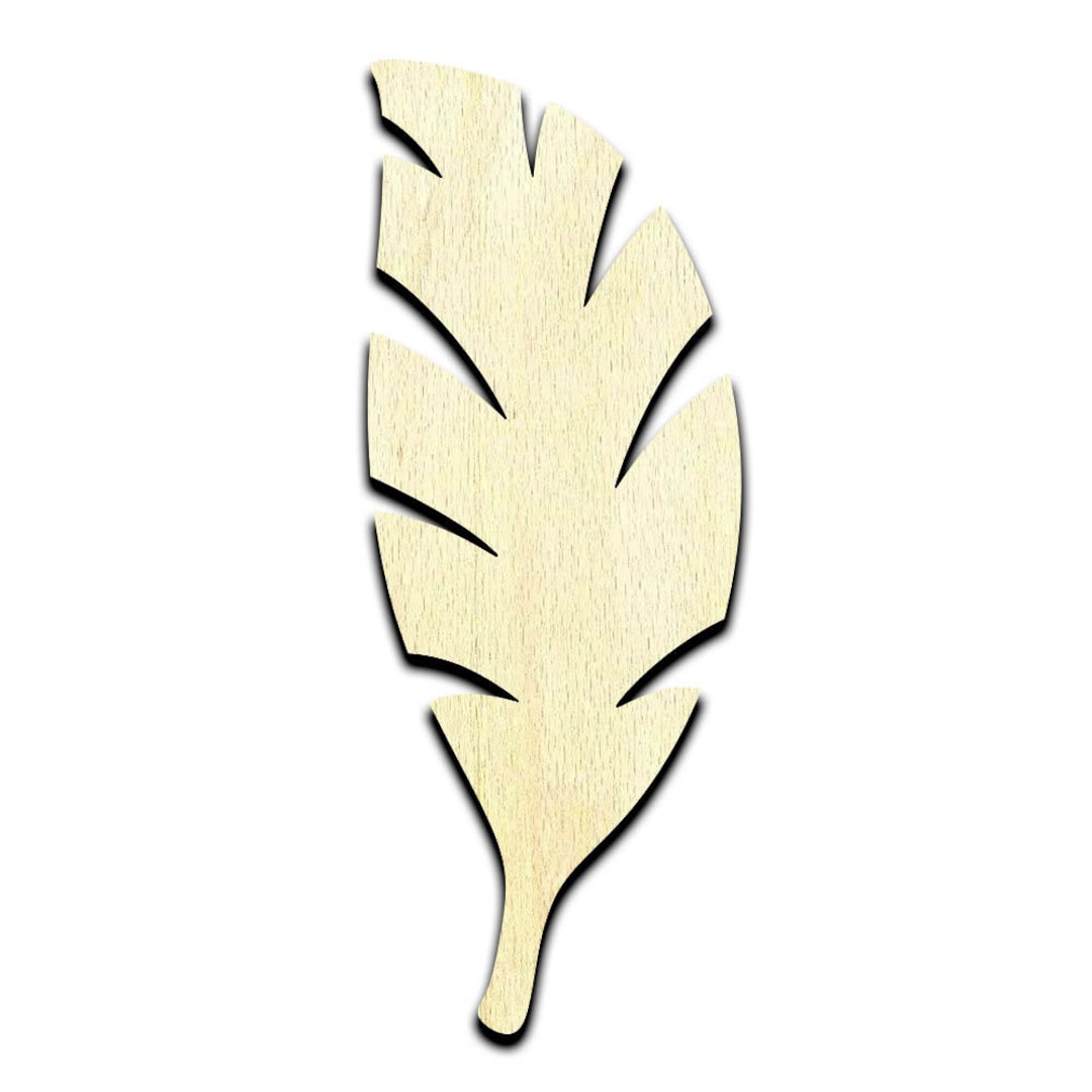Palm Tree Leaf Laser Cut Out Unfinished Wood Shape Craft Supply - Etsy