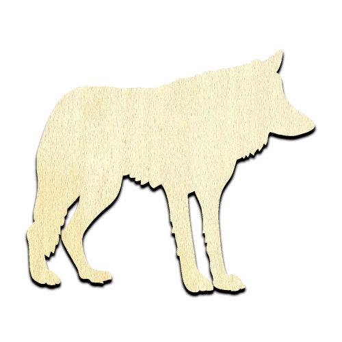Wood Wolf Shape Unfinished Wolf Shape-laser Cut Wolf - Etsy