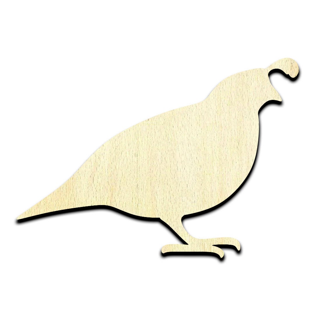 Quail Laser Cut Out Unfinished Wood Shape Craft Supply - Etsy