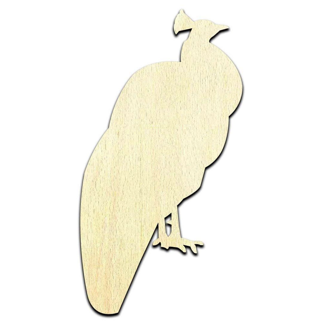Peacock Laser Cut Out Unfinished Wood Shape Craft Supply - Etsy