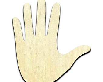 Vintage Pointing Hand Laser Cut Out Unfinished Wood Shape Craft Supply ...