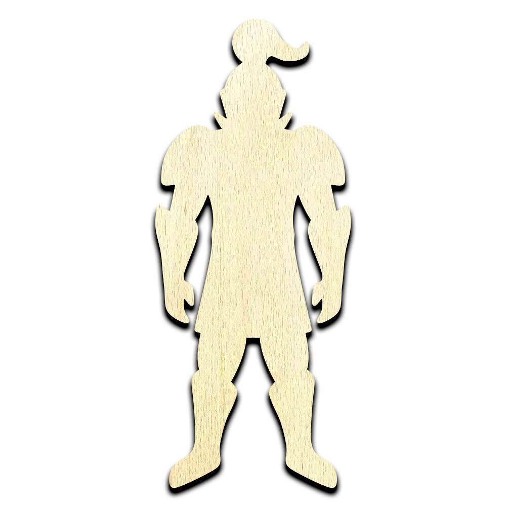 Knight in Armor Laser Cut Out Unfinished Wood Shape Craft - Etsy