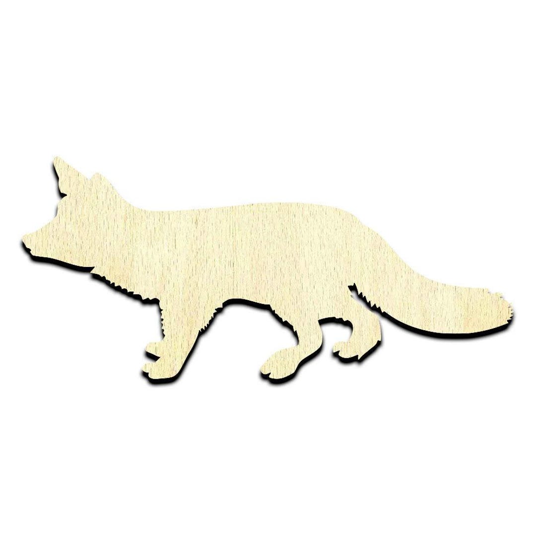 Fox Laser Cut Out Unfinished Wood Shape Craft Supply - Etsy