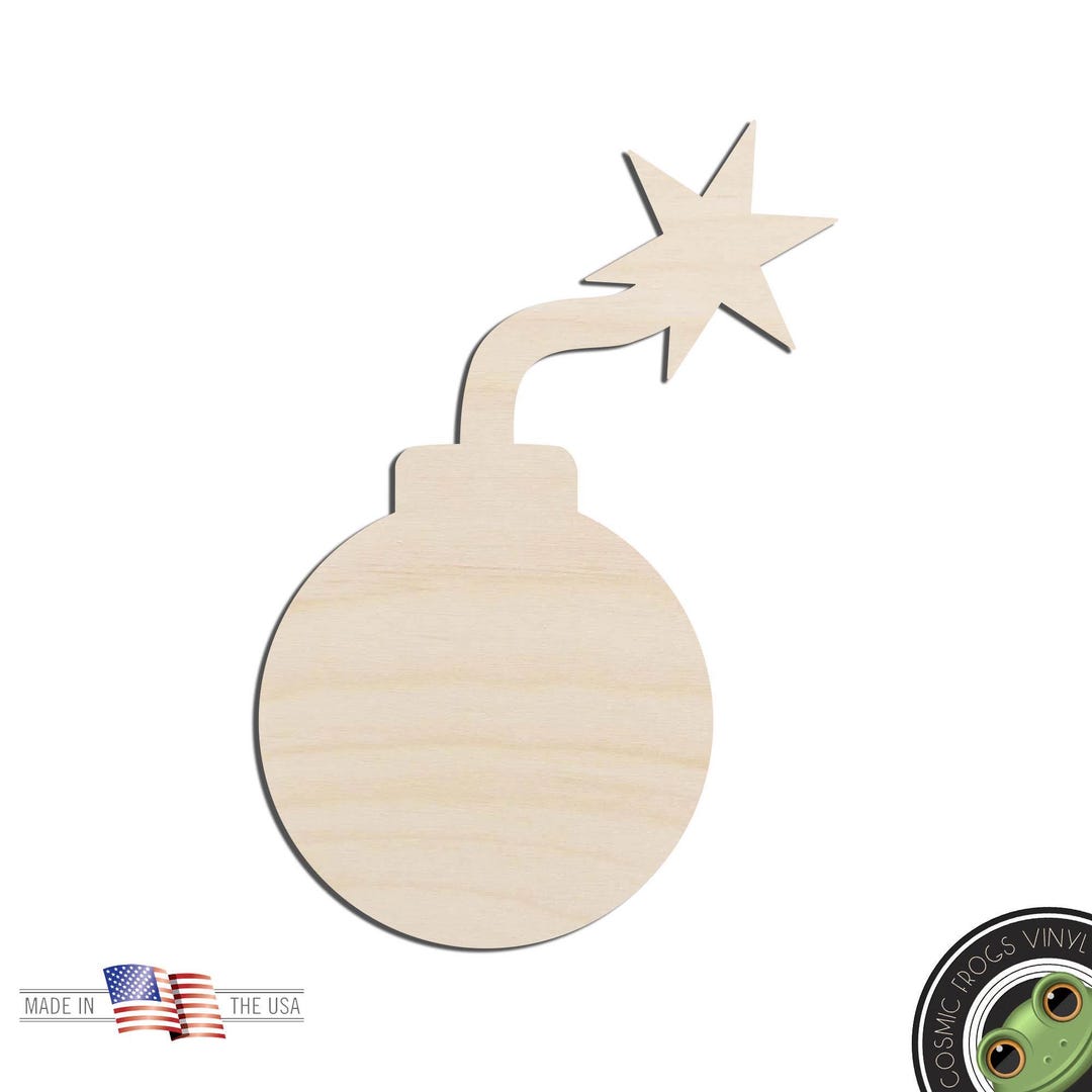 Bomb Laser Cut Out Unfinished Wood Shape Craft Supply - Etsy