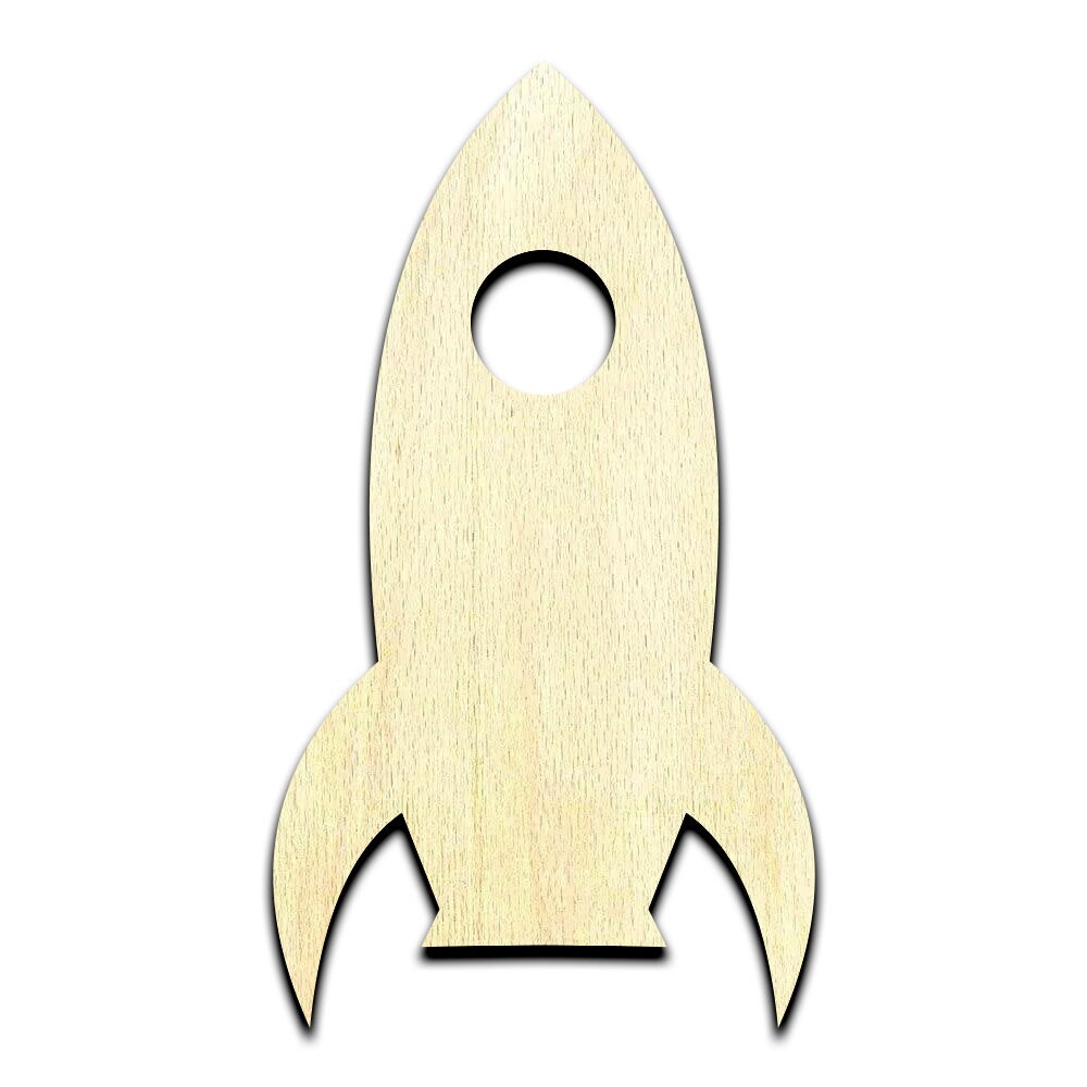 Rocket 2 Laser Cut Out Unfinished Wood Shape Craft Supply | Etsy