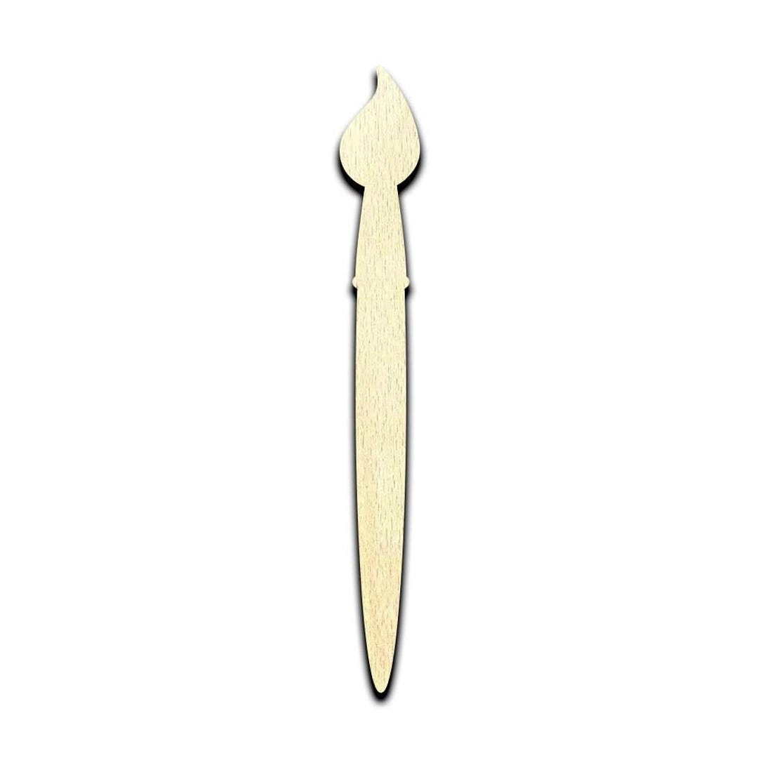 Paint Brush Laser Cut Out Unfinished Wood Shape Craft Supply - Etsy