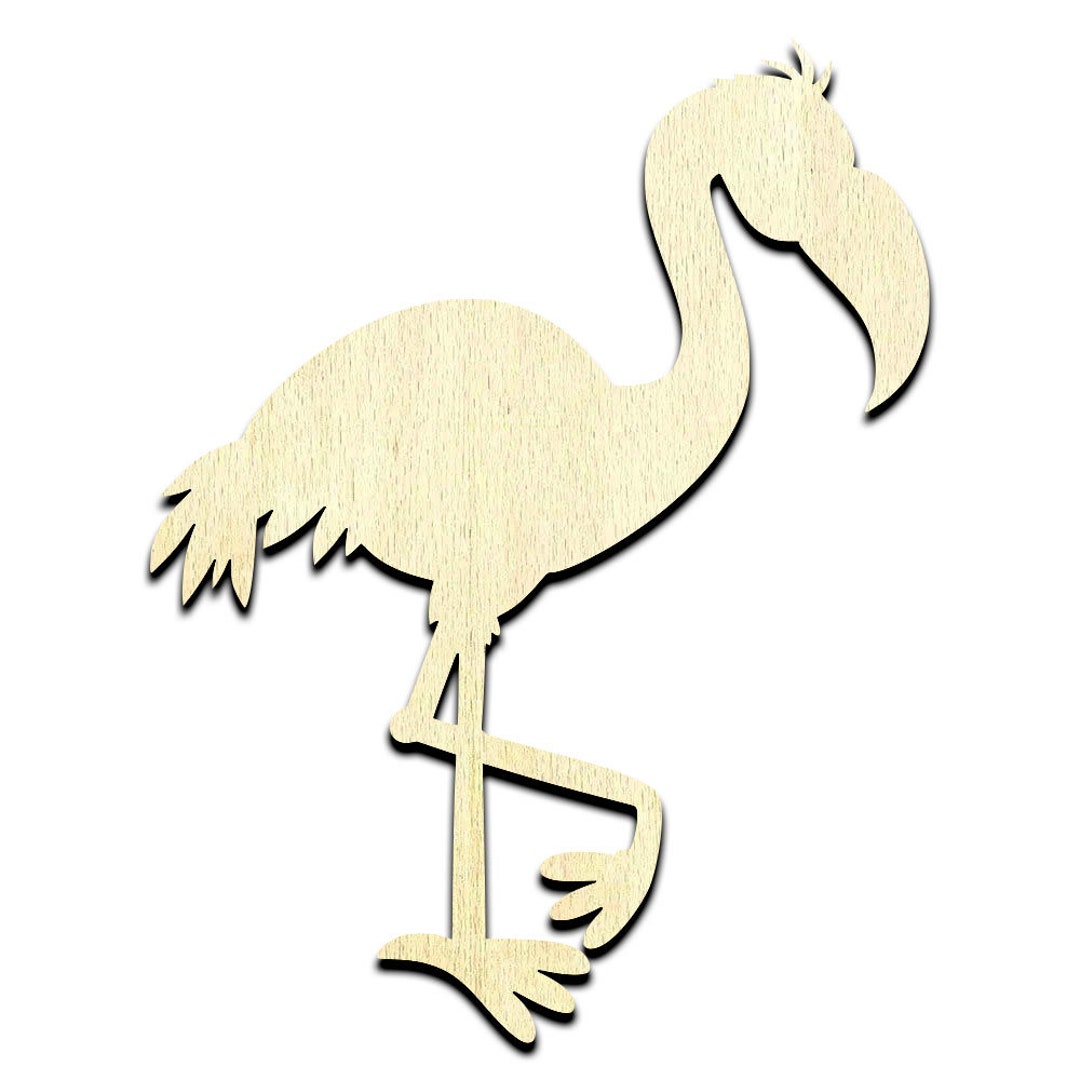 Flamingo 1 Laser Cut Out Unfinished Wood Shape Craft Supply - Etsy