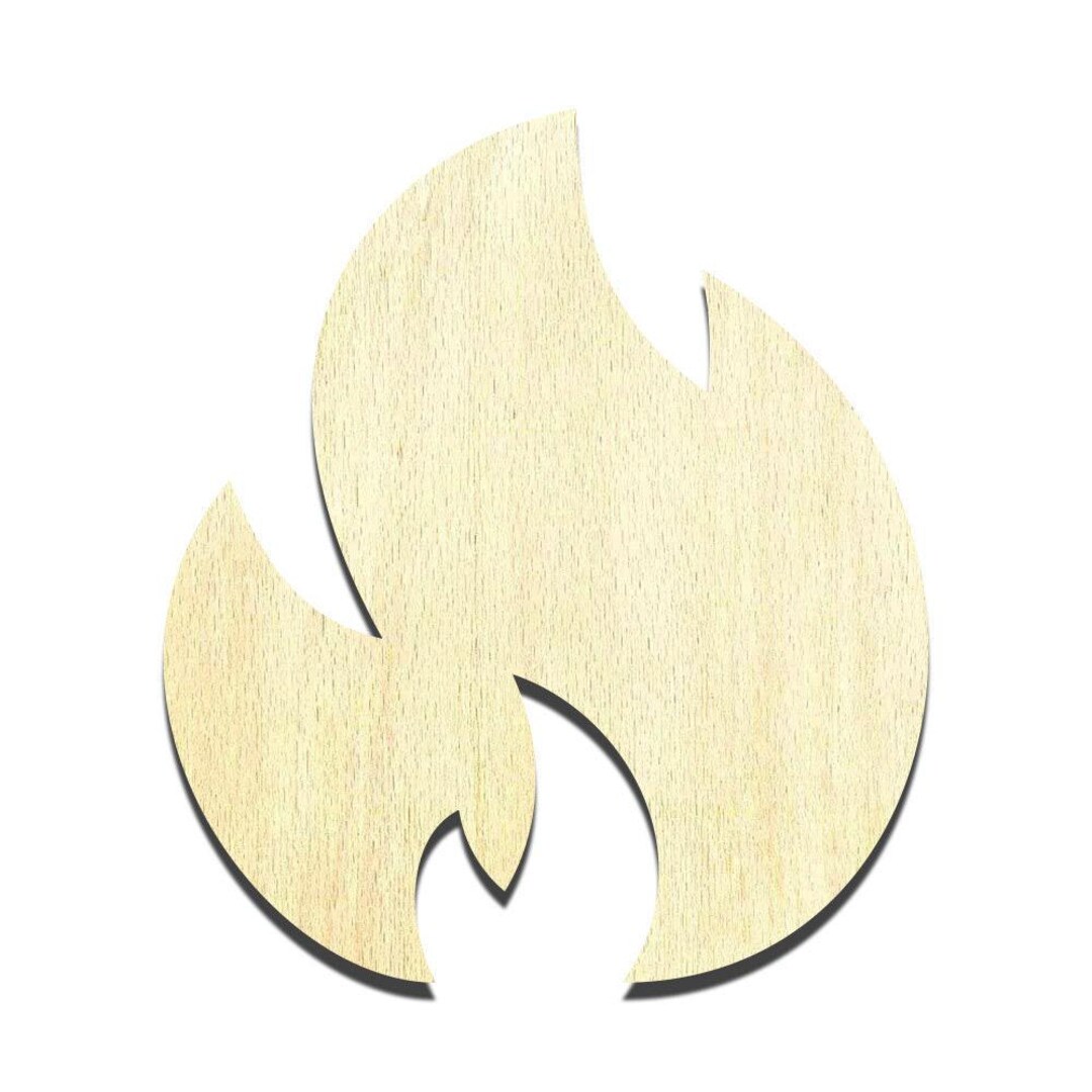 Fire Flame #2 Laser Cut Out Unfinished Wood Shape Craft Supply - Etsy
