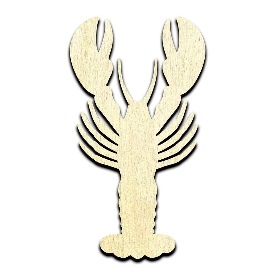 Lobster Laser Cut Out Unfinished Wood Shape Craft Supply - Etsy