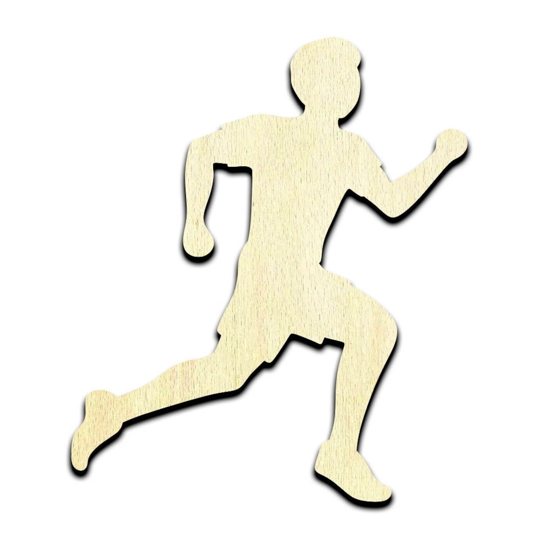 Running Man Boy Laser Cut Out Unfinished Wood Shape Craft Supply - Etsy