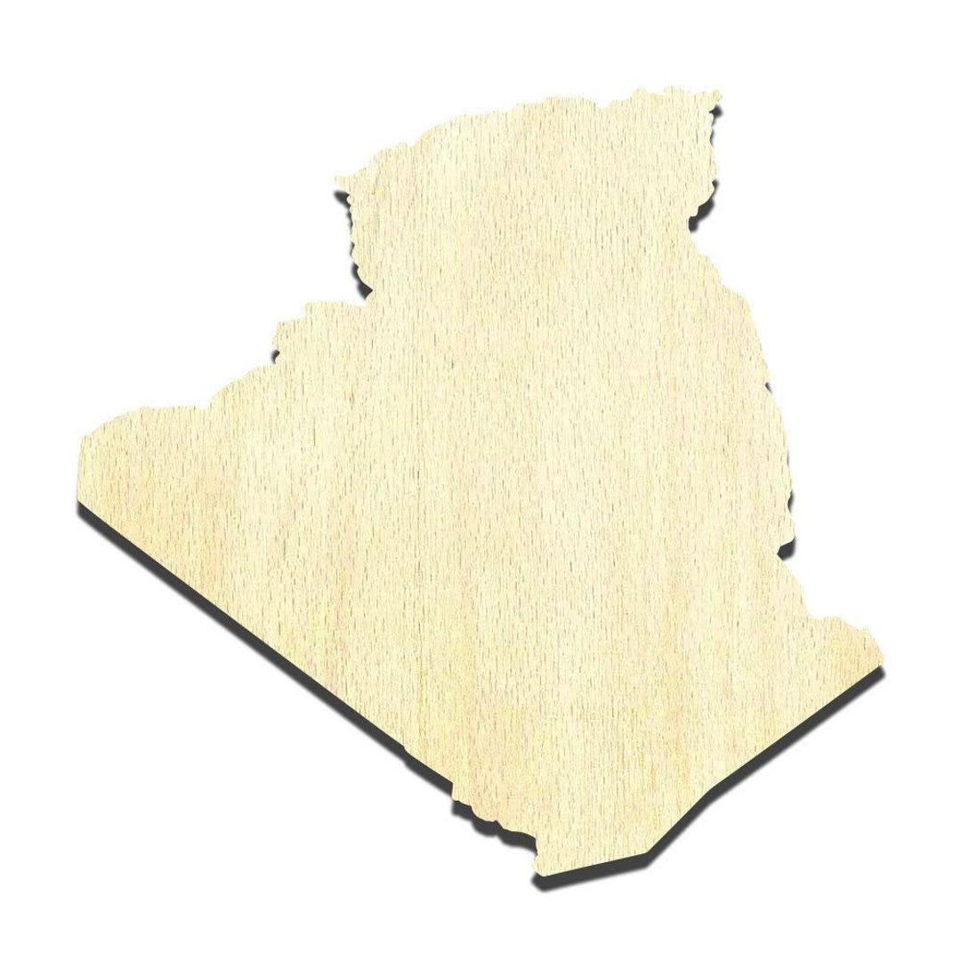 Algeria Laser Cut Out Unfinished Wood Shape Craft Supply - Etsy