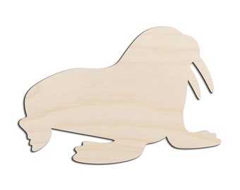 Walrus Laser Cut Out Unfinished Wood Shape Craft Supply - Etsy