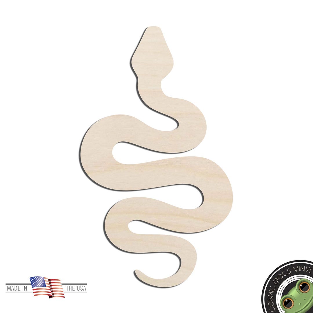 Snake Laser Cut Out Unfinished Wood Shape Craft Supply - Etsy