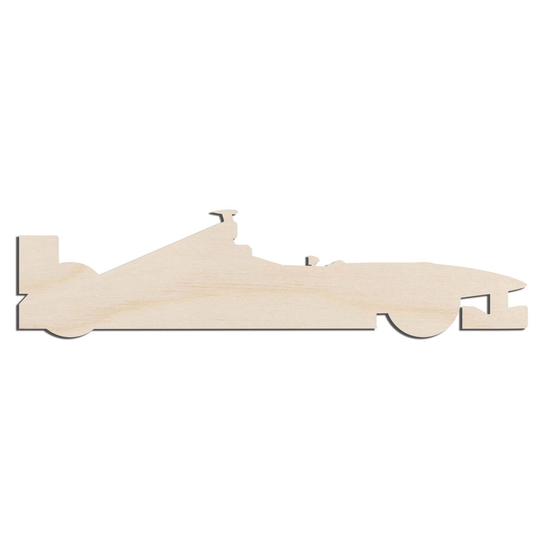 F1 Race Car Laser Cut Out Unfinished Wood Shape Craft Supply - Etsy