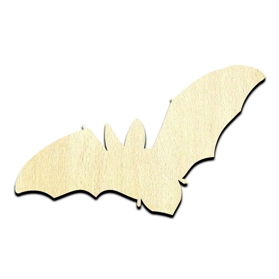 Flying Bat Laser Cut Out Unfinished Wood Shape Craft Supply - Etsy