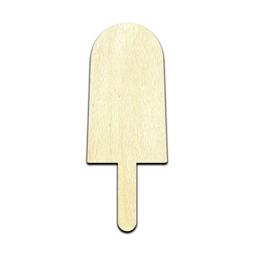 Popsicle Laser Cut Out Unfinished Wood Shape Craft Supply - Etsy