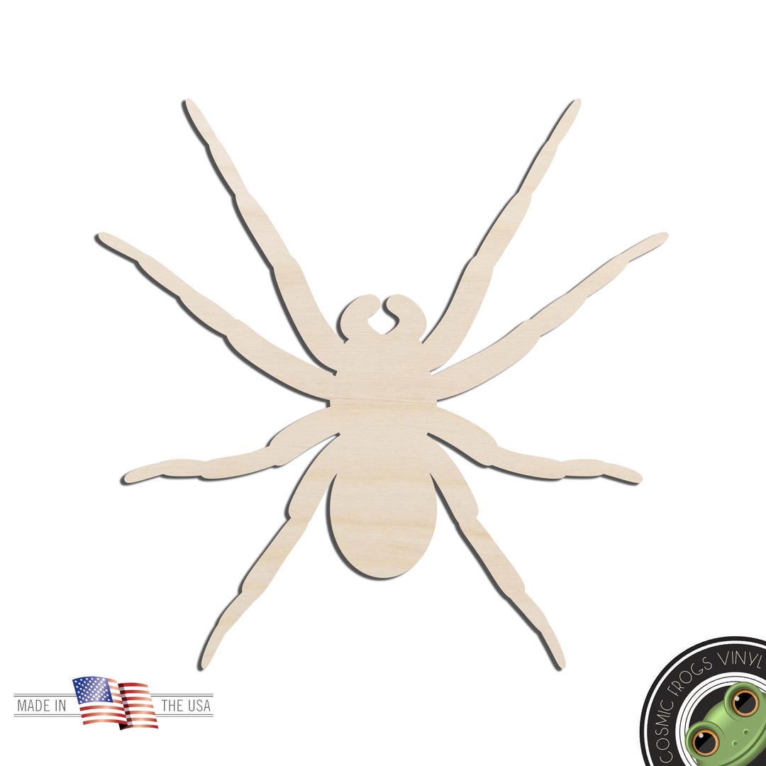 Spider Laser Cut Out Unfinished Wood Shape Craft Supply - Etsy