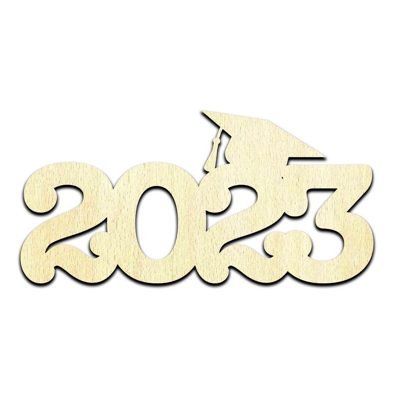 2023 Graduation Cap Laser Cut Out Unfinished Wood Shape Craft - Etsy