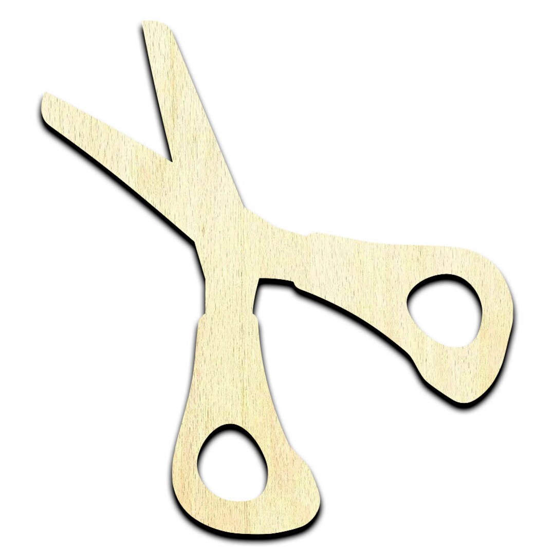 Scissors 3 Laser Cut Out Unfinished Wood Shape Craft Supply - Etsy