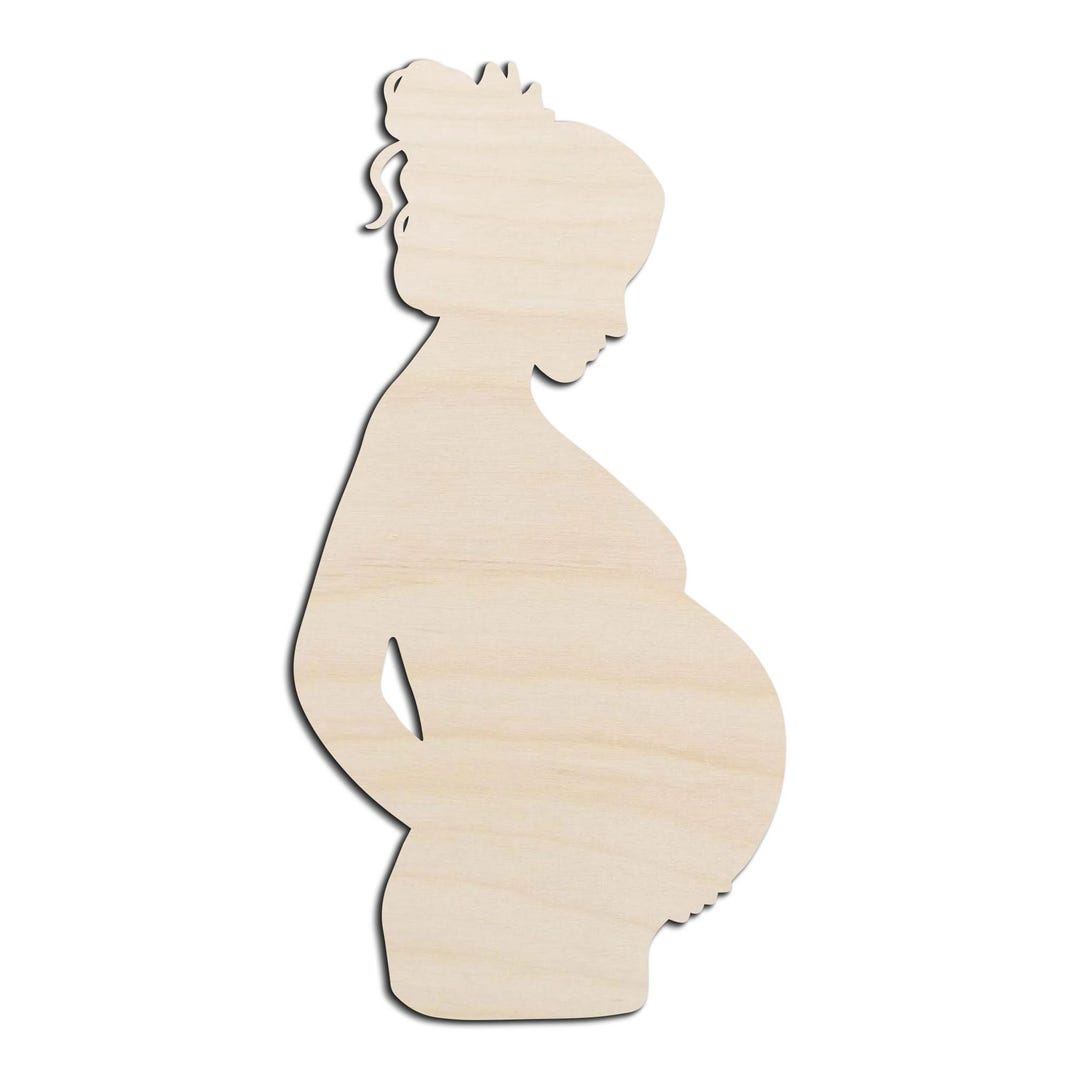 Pregnant Woman #1 Laser Cut Out Unfinished Wood Shape Craft Supply - Etsy