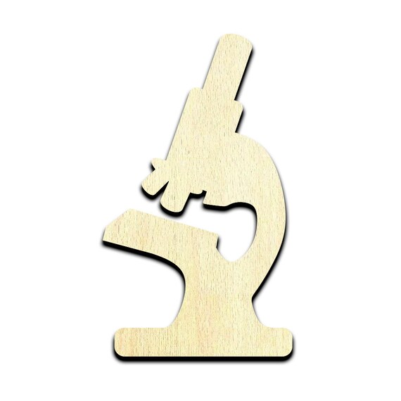 Microscope Laser Cut Out Unfinished Wood Shape Craft Supply | Etsy