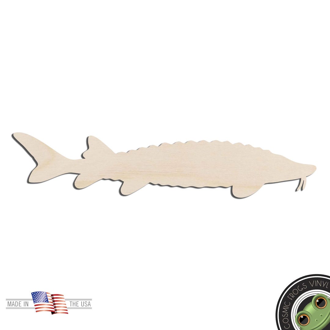 Sturgeon Fish #2 Laser Cut Out Unfinished Wood Shape Craft Supply - Etsy