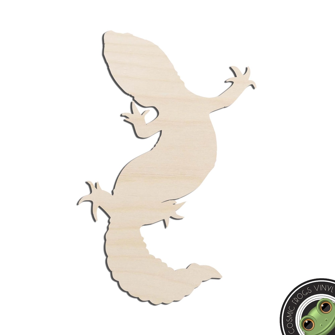 Leopard Gecko Laser Cut Out Unfinished Wood Shape Craft - Etsy