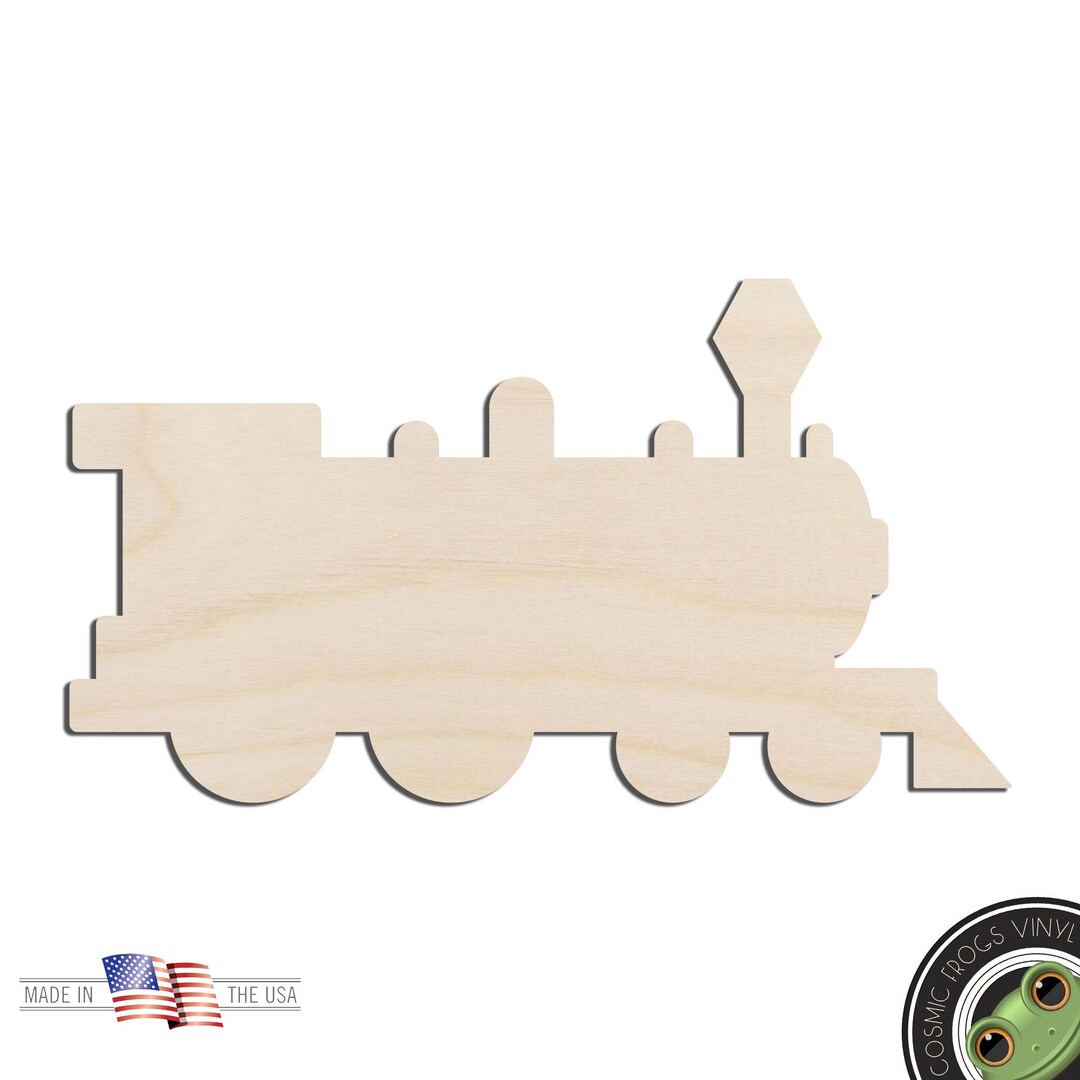 Train Steam Engine Laser Cut Out Unfinished Wood Shape Craft Supply - Etsy