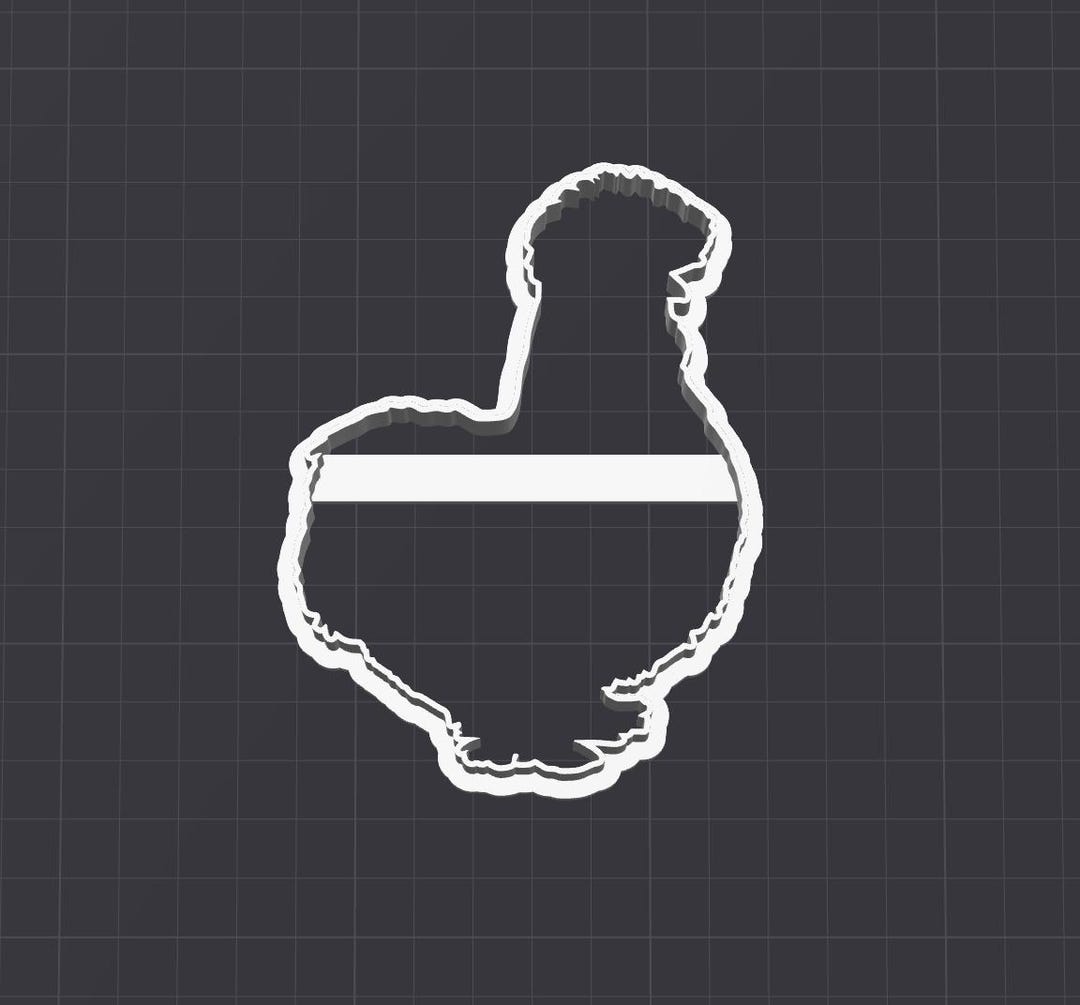 Silkie Chicken Shaped Cookie Cutter - Etsy