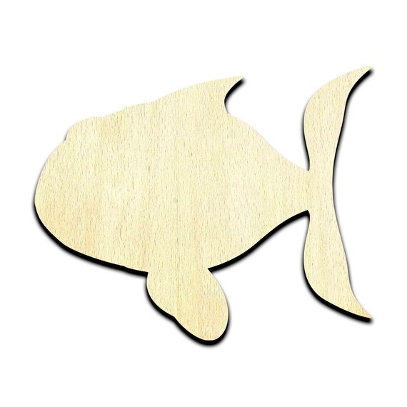 Fish Laser Cut Out Unfinished Wood Shape Craft Supply | Etsy