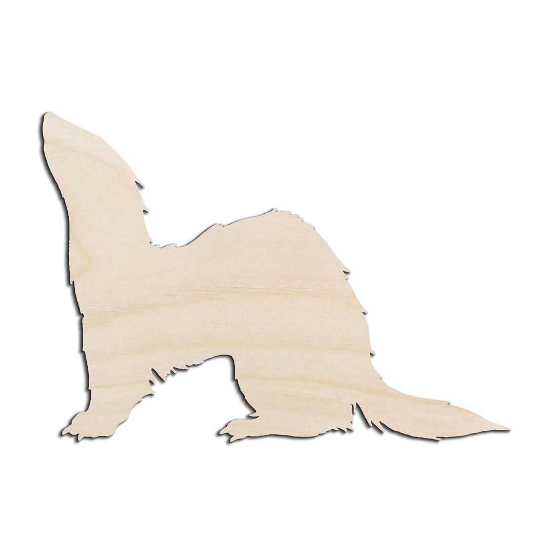 Ferret #3 Laser Cut Out Unfinished Wood Shape Craft Supply - Etsy