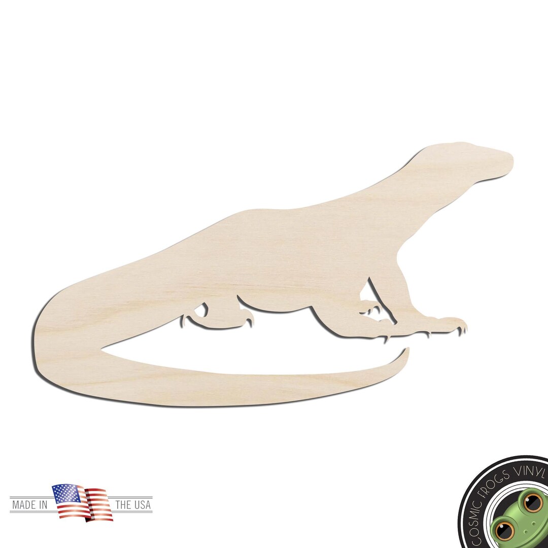 Komodo Dragon Laser Cut Out Unfinished Wood Shape Craft Supply - Etsy