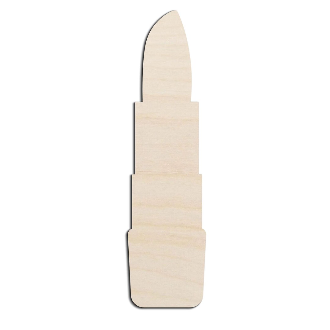 Lipstick Laser Cut Out Unfinished Wood Shape Craft Supply - Etsy