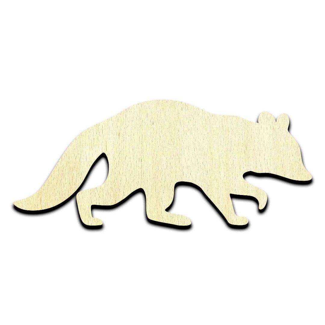 Raccoon Laser Cut Out Unfinished Wood Shape Craft Supply - Etsy