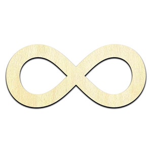 Infinity Symbol Laser Cut Out Unfinished Wood Shape Craft Supply - Etsy