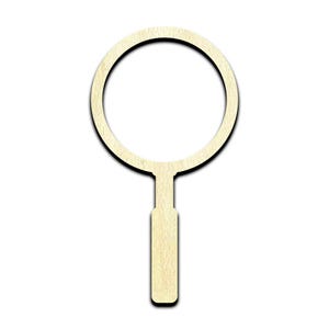 Magnifying Glass Laser Cut Out Unfinished Wood Shape Craft Supply - Etsy