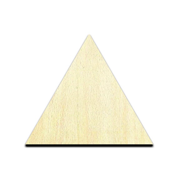 Triangle Laser Cut Out Unfinished Wood Shape Craft Supply | Etsy