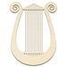 Lyre Musical Instrument Laser Cut Out Unfinished Wood Shape Craft ...